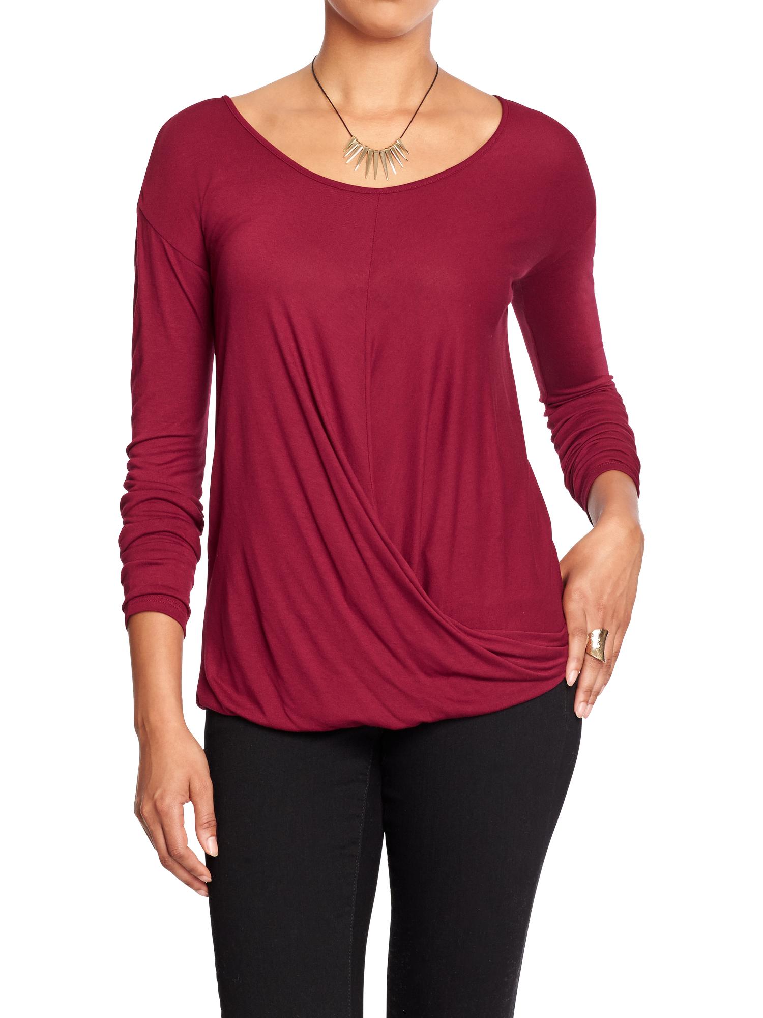 Women's Drape-Front Top | Old Navy