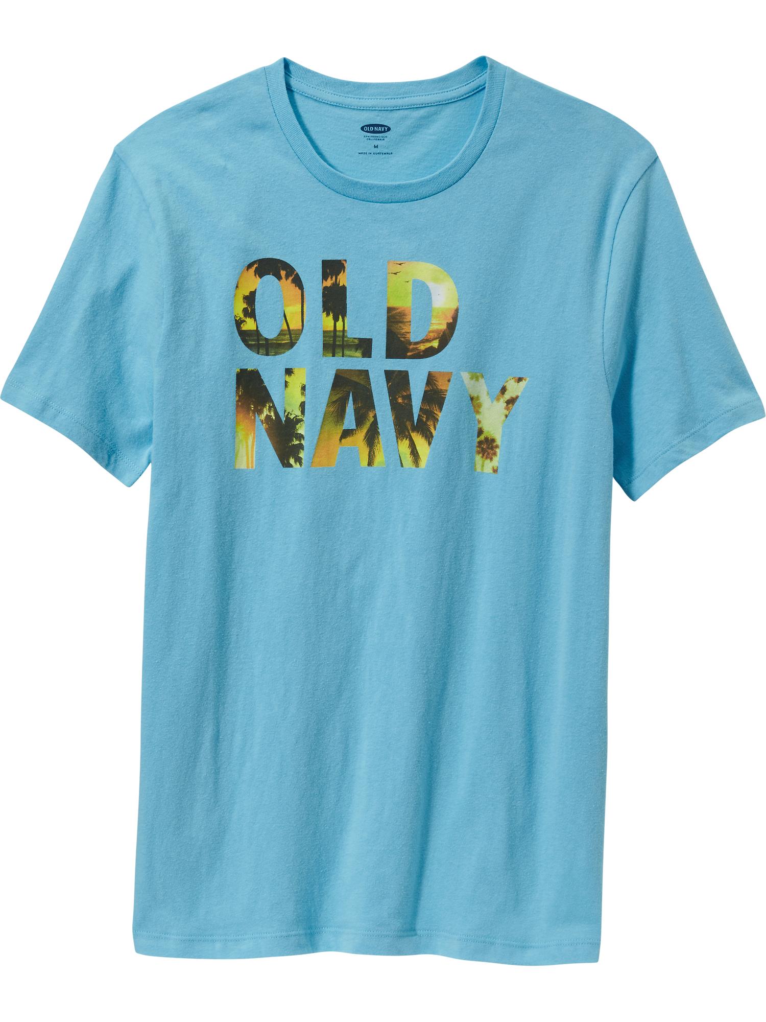 Men's Photo-Graphic Logo Tees | Old Navy