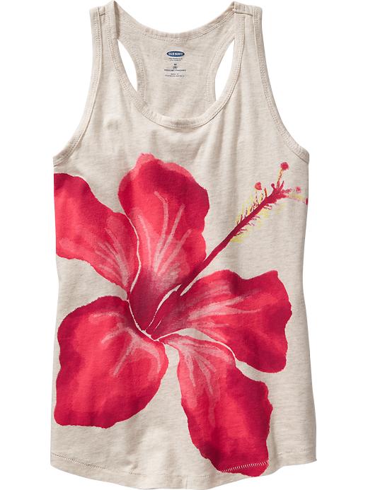 Girls Graphic Racerback Tanks | Old Navy