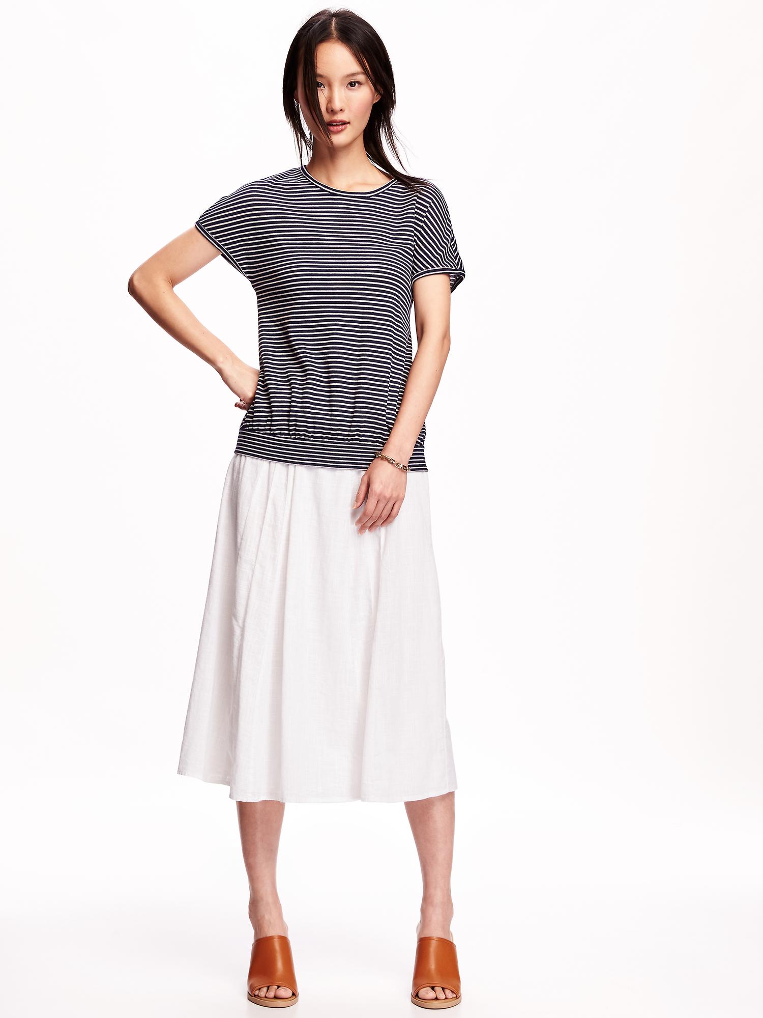 Honeycomb-Knit Banded-Hem Top for Women | Old Navy