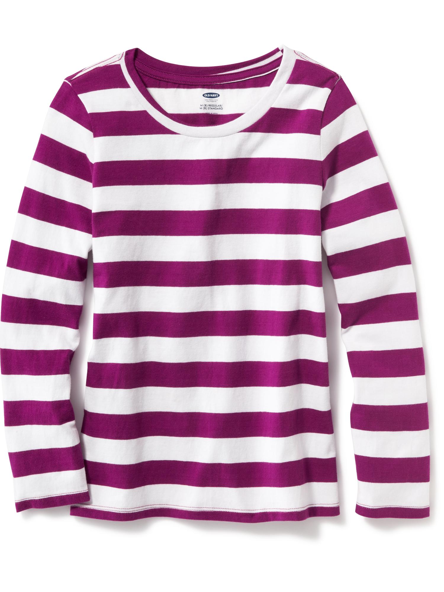 Fitted Crew-Neck Tee for Girls | Old Navy