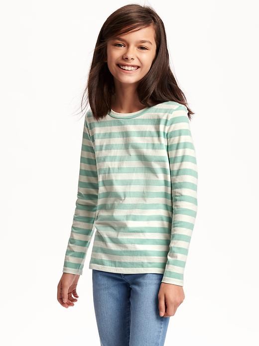 Fitted Crew-Neck Tee for Girls | Old Navy