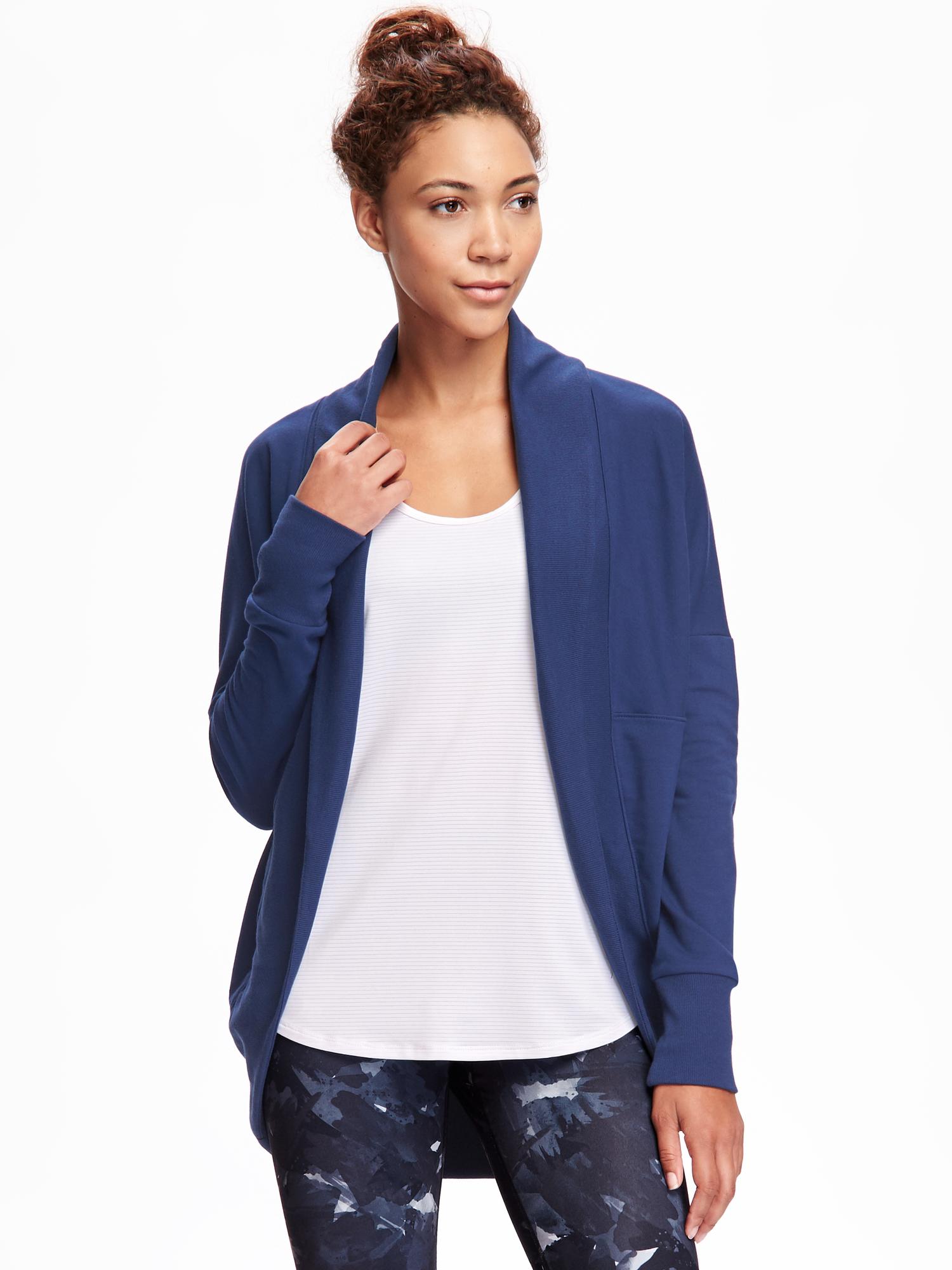 Performance Open-Front Fleece Tunic for Women | Old Navy