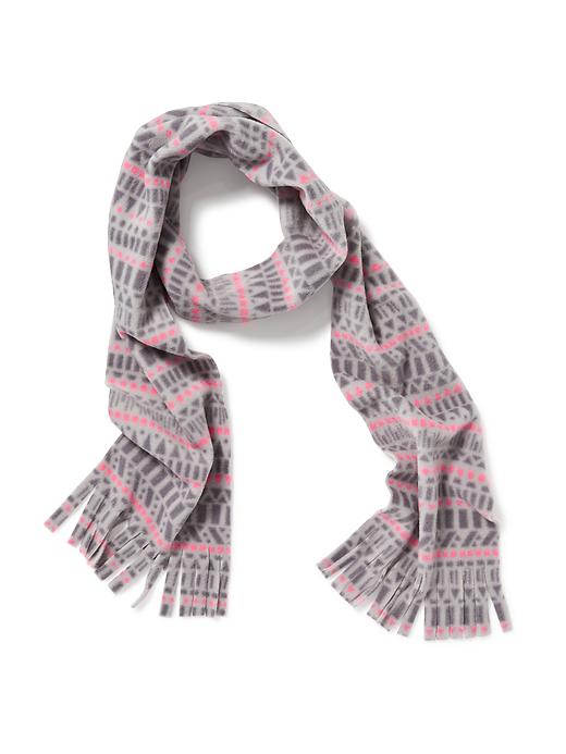 Patterned Performance Fleece Fringed Scarf for Girls | Old Navy
