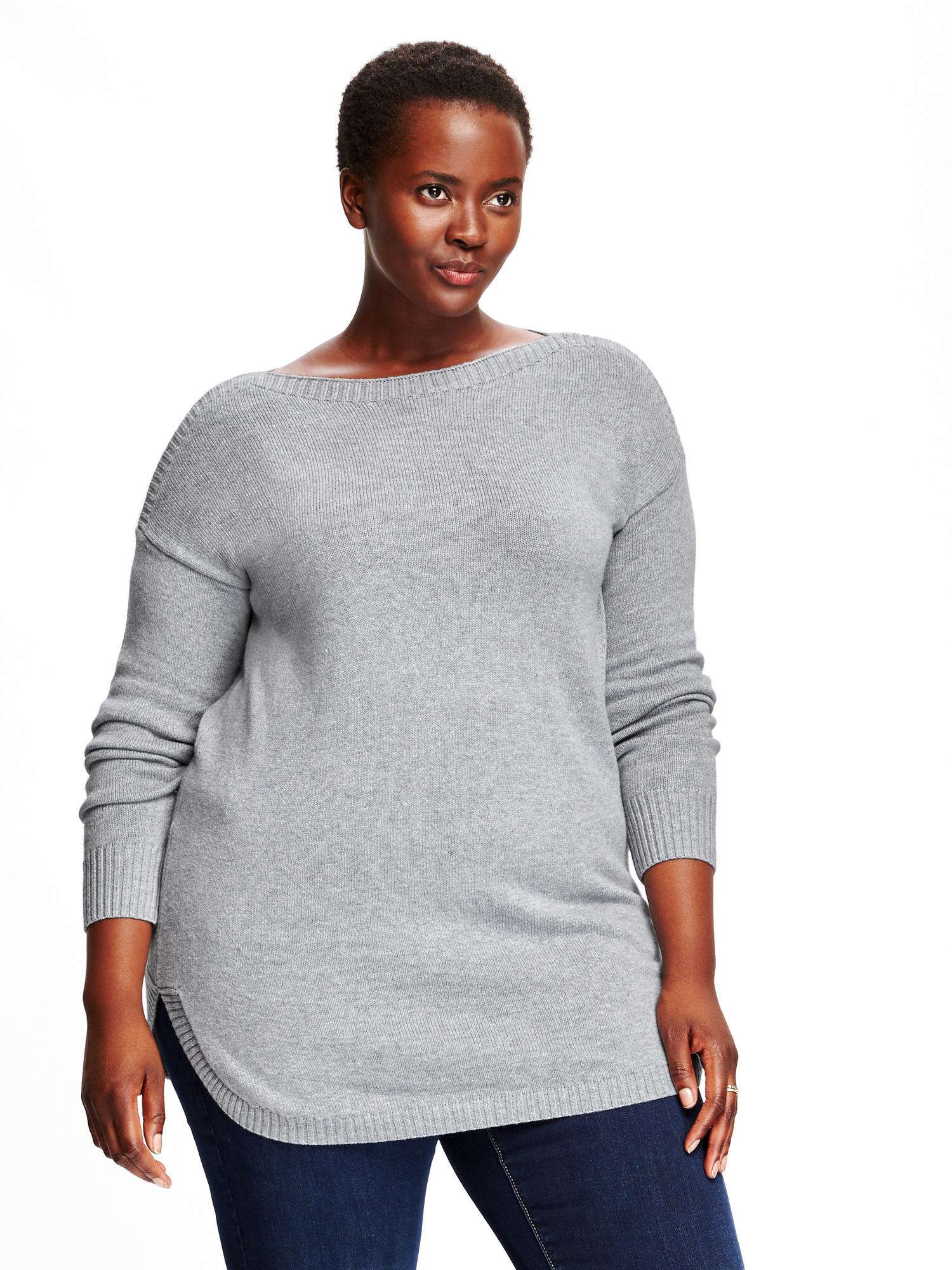 Boat-Neck Plus-Size Tunic Sweater | Old Navy
