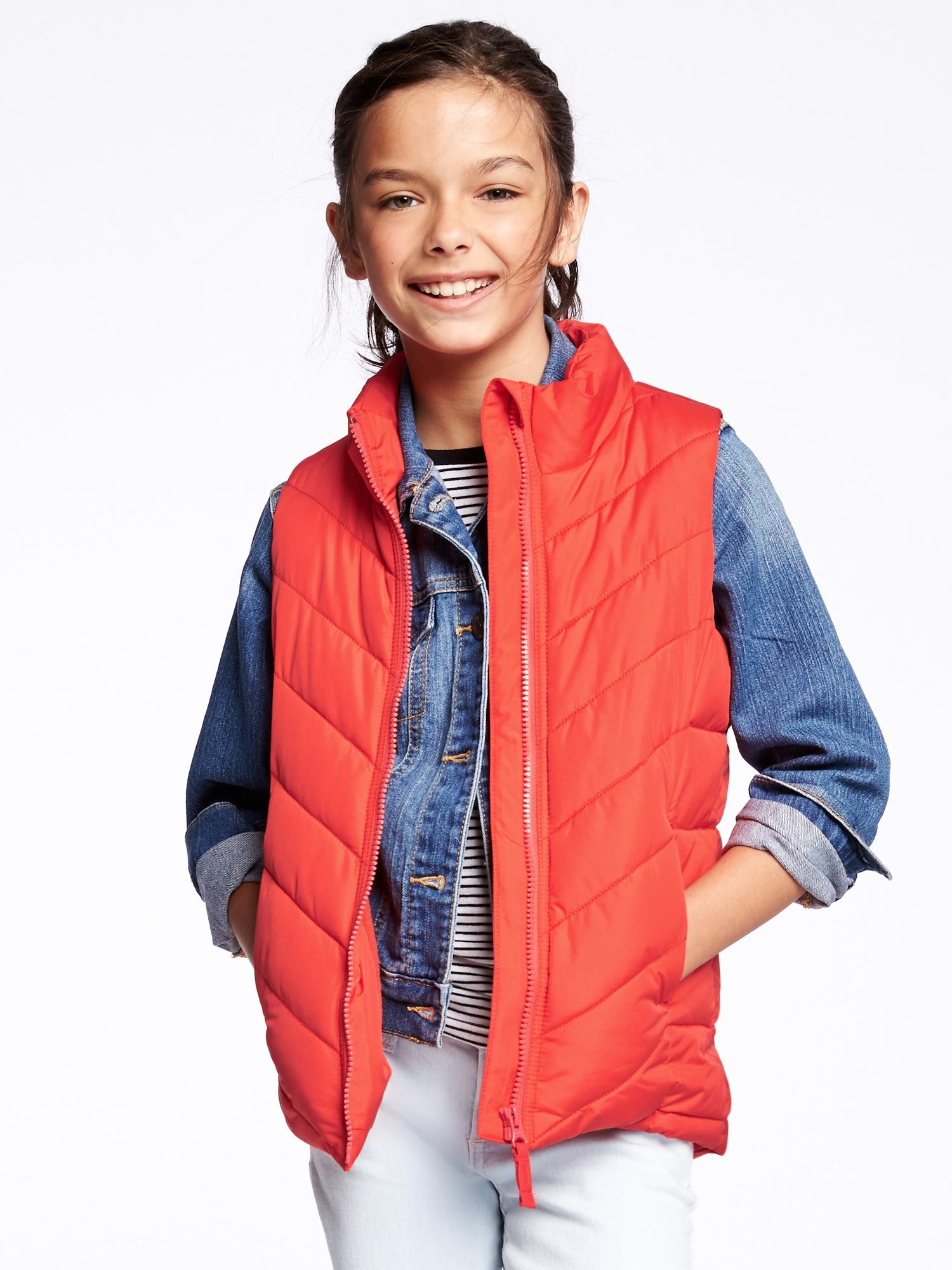 Fitted Frost-Free Vest for Girls | Old Navy