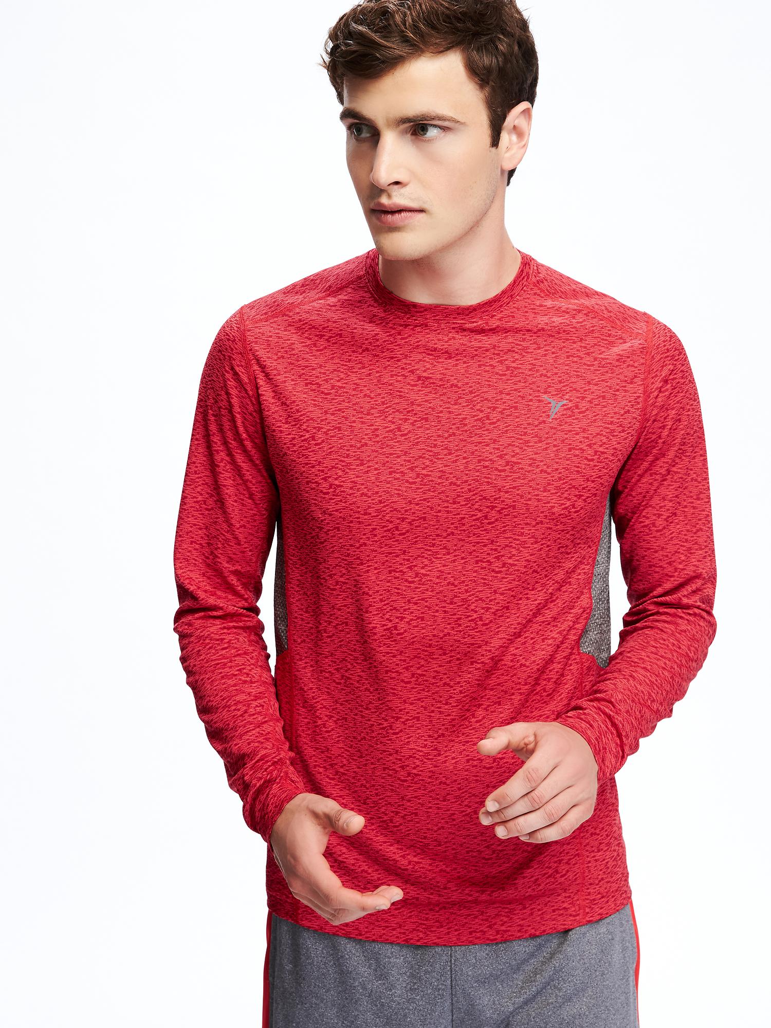 Go-Dry Pieced-Tech Performance Tee for Men | Old Navy