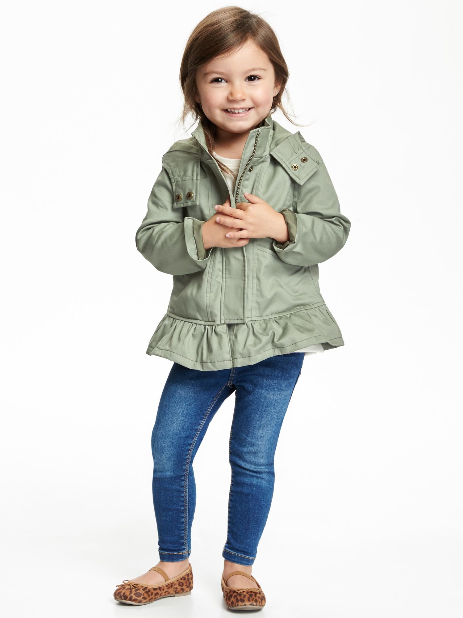 Hooded Ruffle-Hem Anorak for Toddler | Old Navy