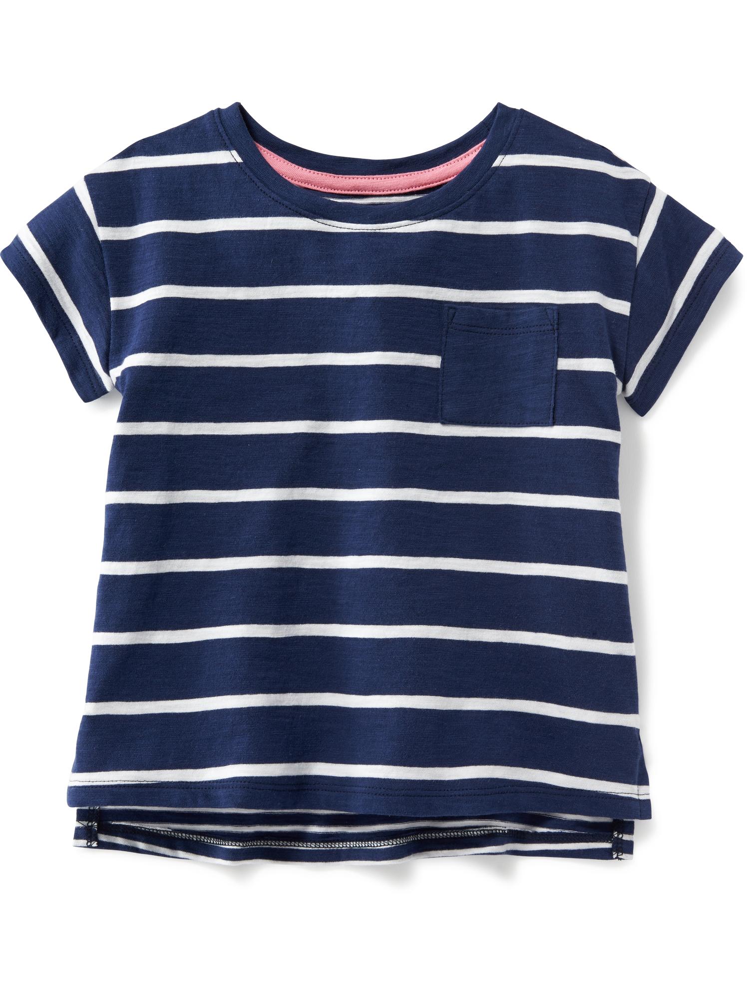 Striped Slub-Knit Boyfriend Tee for Toddler Girls | Old Navy