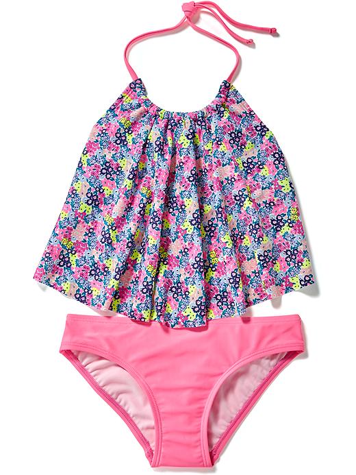 Ruffle Floral-Print Tankini for Girls | Old Navy