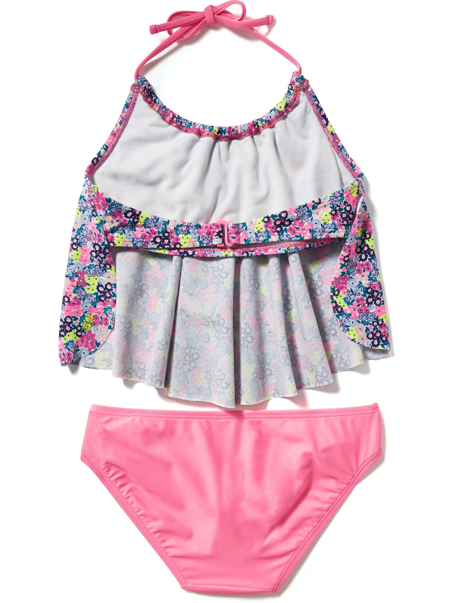 Ruffle Floral-Print Tankini for Girls | Old Navy