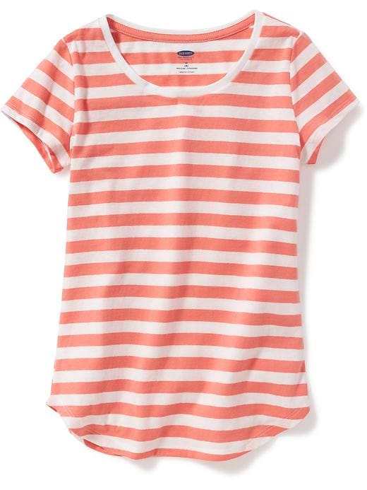 Fitted Scoop-Neck Tee for Girls | Old Navy