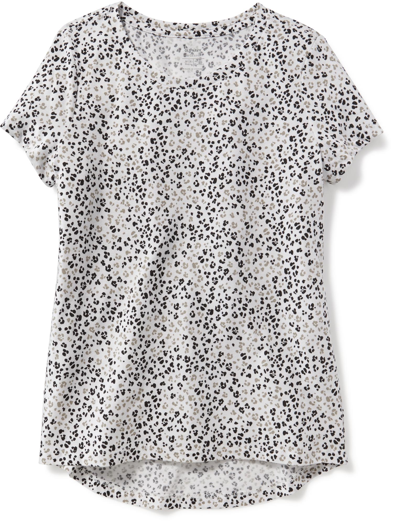 Relaxed Hi-Lo Scoop-Neck Tee for Girls | Old Navy