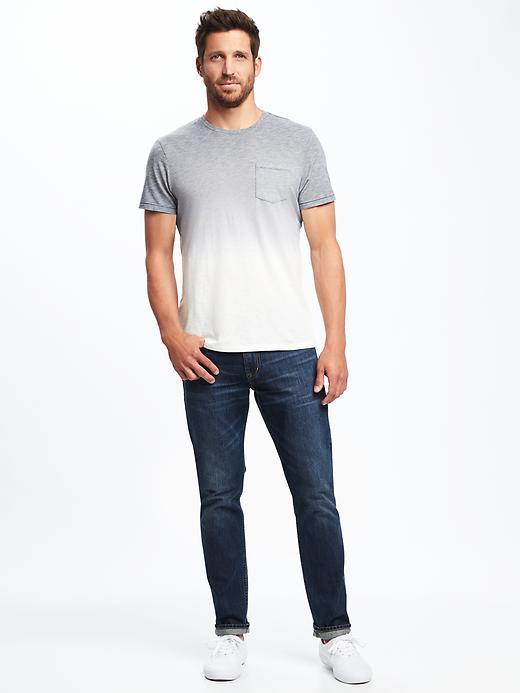Dip-Dye Slub-Knit Pocket Tee for Men | Old Navy