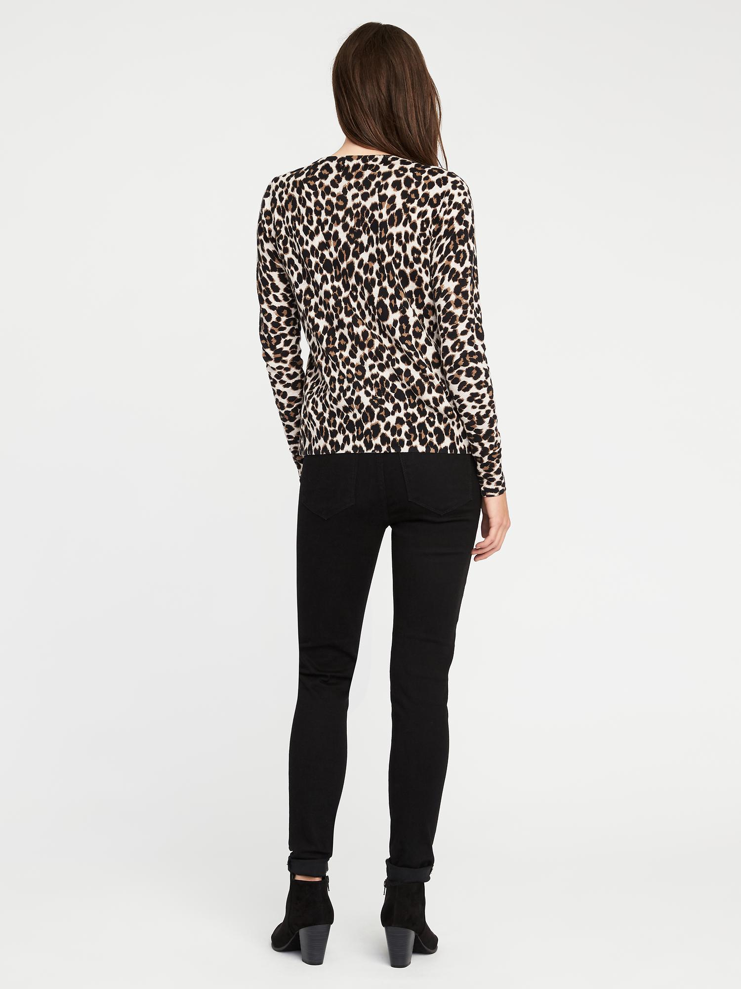 Classic Cheetah-Print Cardi for Women | Old Navy