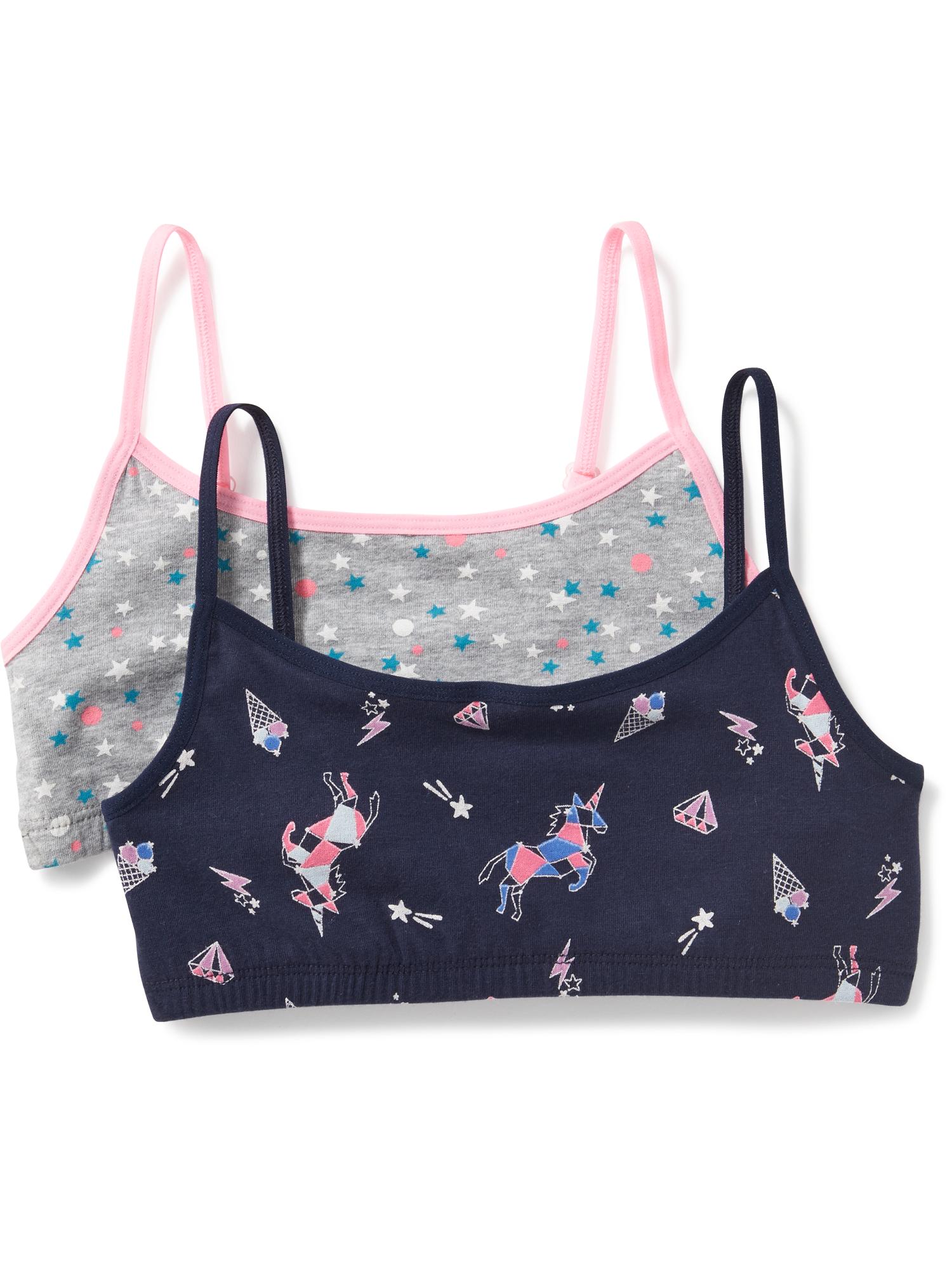 Patterned Cami Bra 2-Pack for Girls | Old Navy