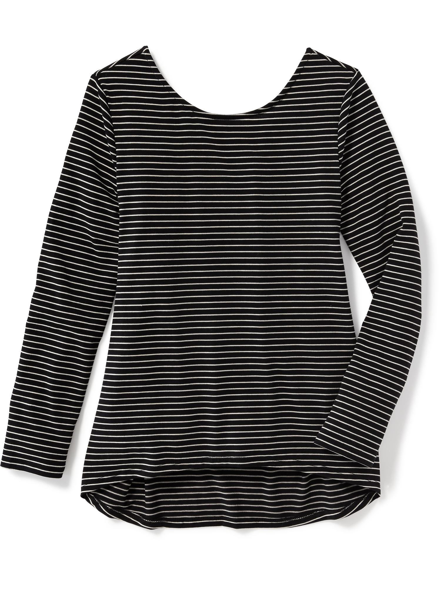 Hi-Lo Scoop-Neck Swing Top for Girls | Old Navy