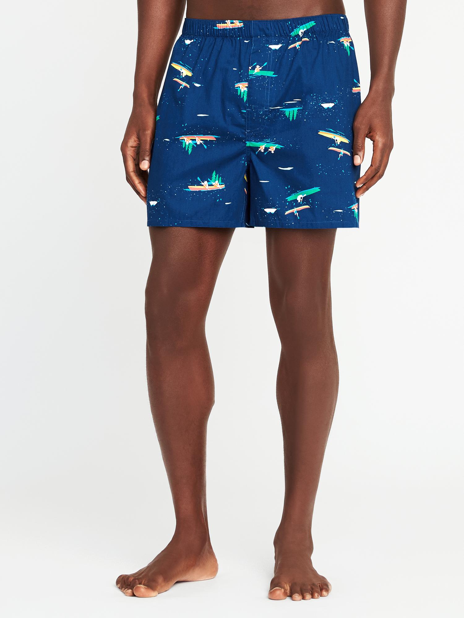 Patterned Poplin Boxers for Men | Old Navy