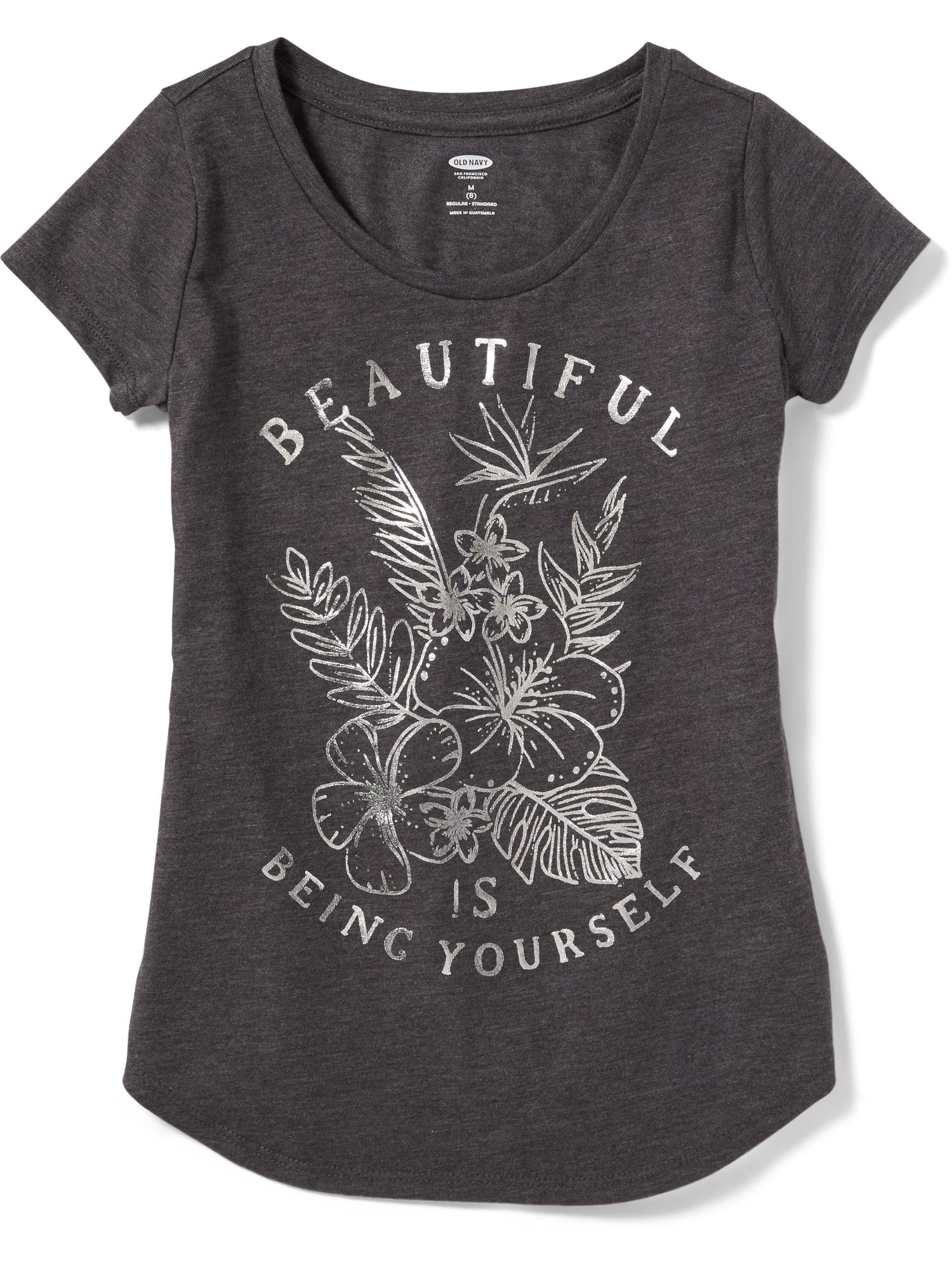 Graphic Crew-Neck Tee for Girls | Old Navy