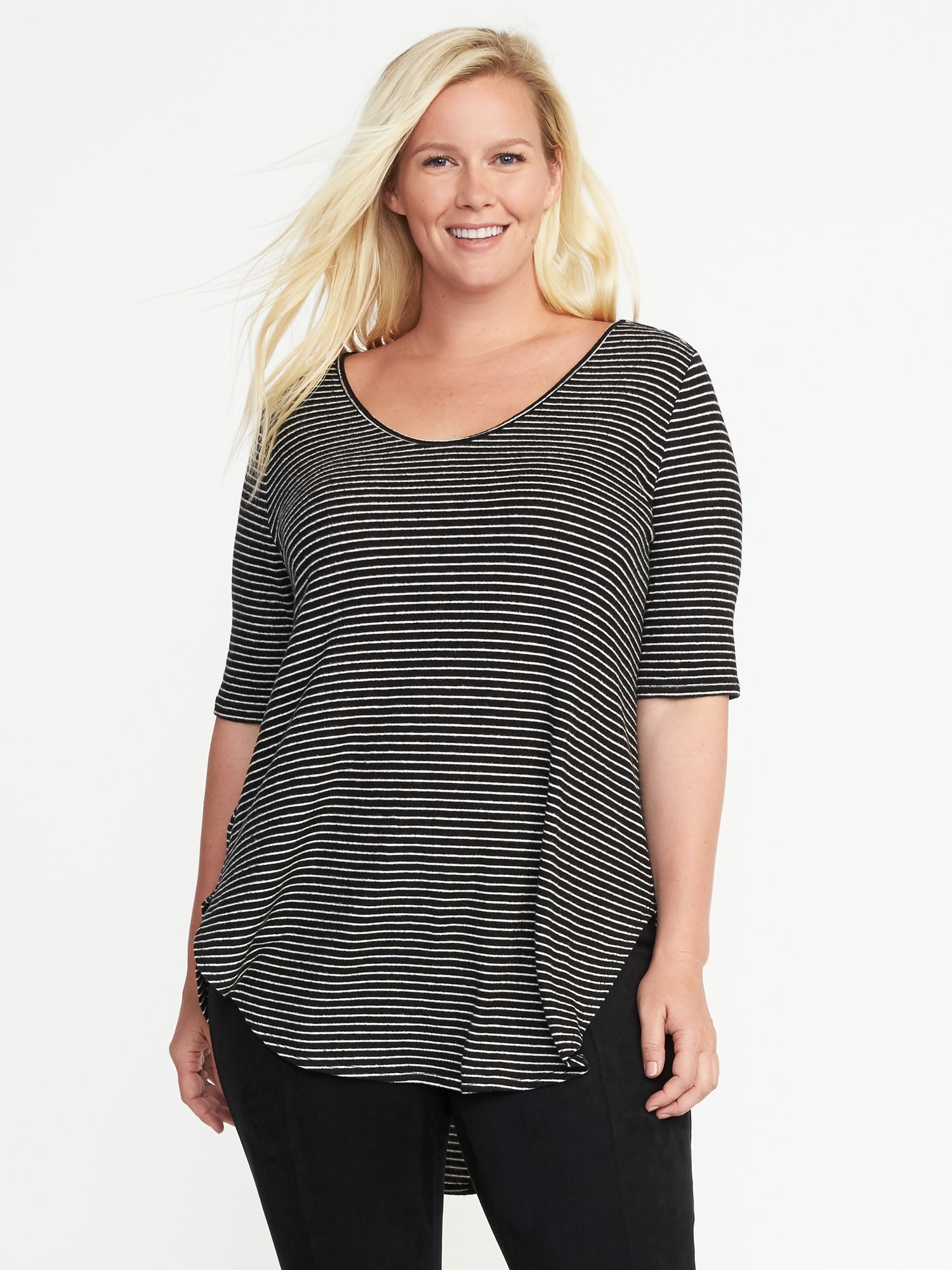 Plush-Knit Plus-Size Extra-Long Tunic | Old Navy