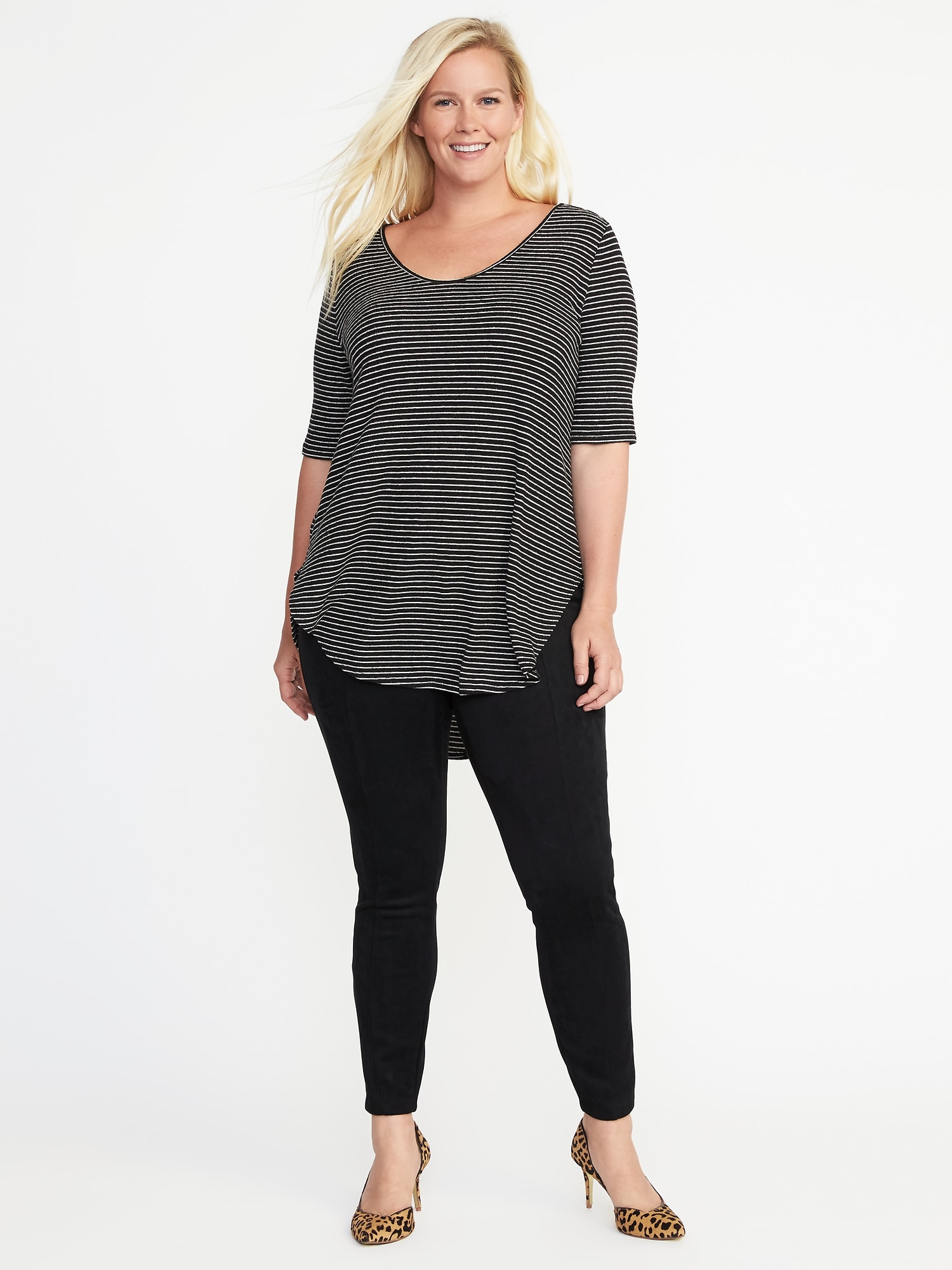 Plush-Knit Plus-Size Extra-Long Tunic | Old Navy