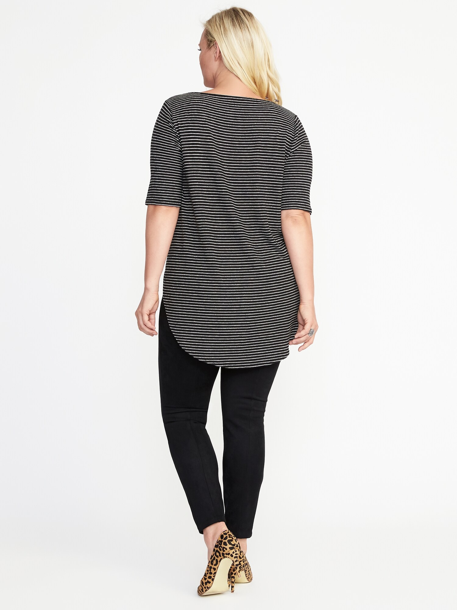 Plush-Knit Plus-Size Extra-Long Tunic | Old Navy