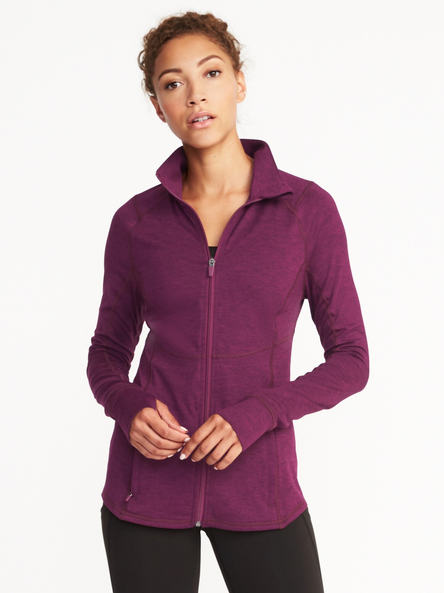 Full-Zip Compression Jacket for Women | Old Navy