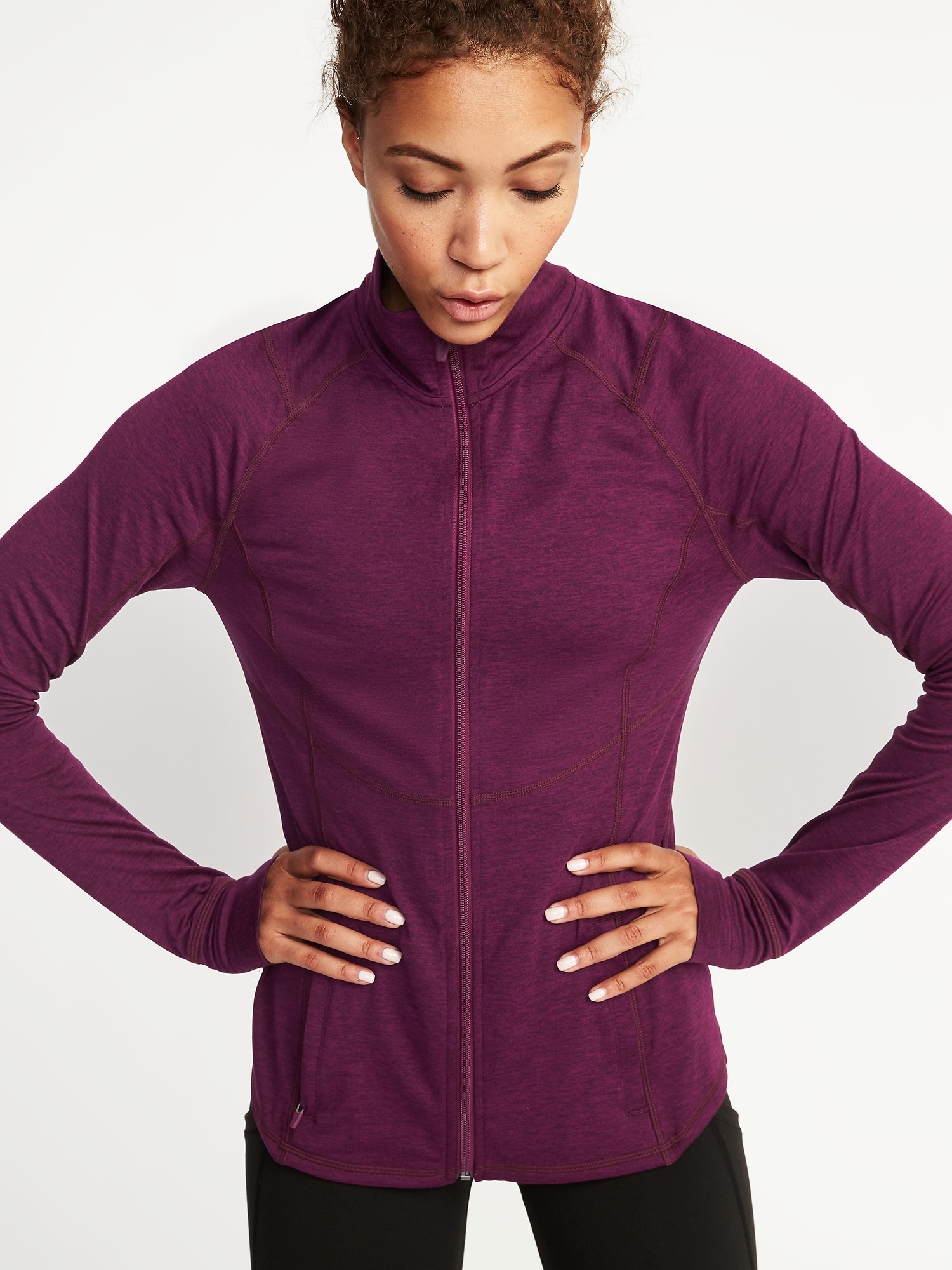 Full-Zip Compression Jacket for Women | Old Navy