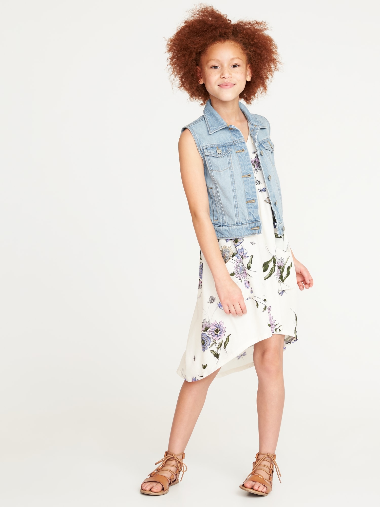 Light-Wash Denim Vest for Girls | Old Navy