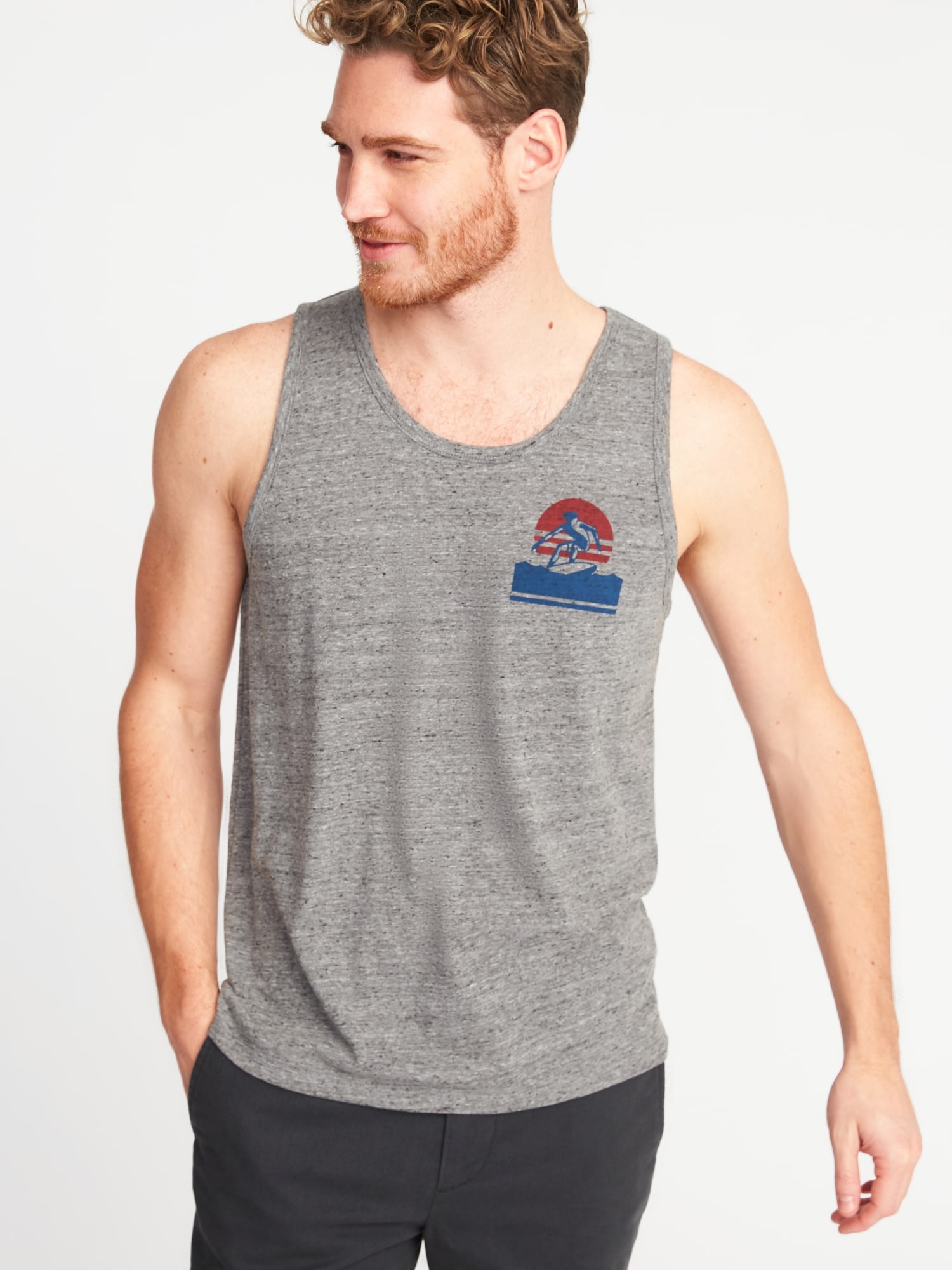 Soft-Washed Graphic Tank | Old Navy