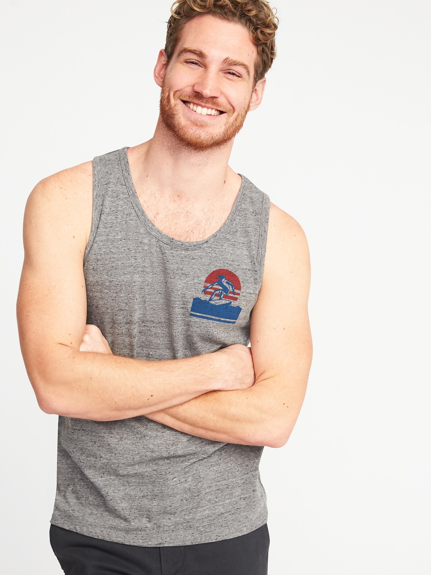 Soft-Washed Graphic Tank | Old Navy
