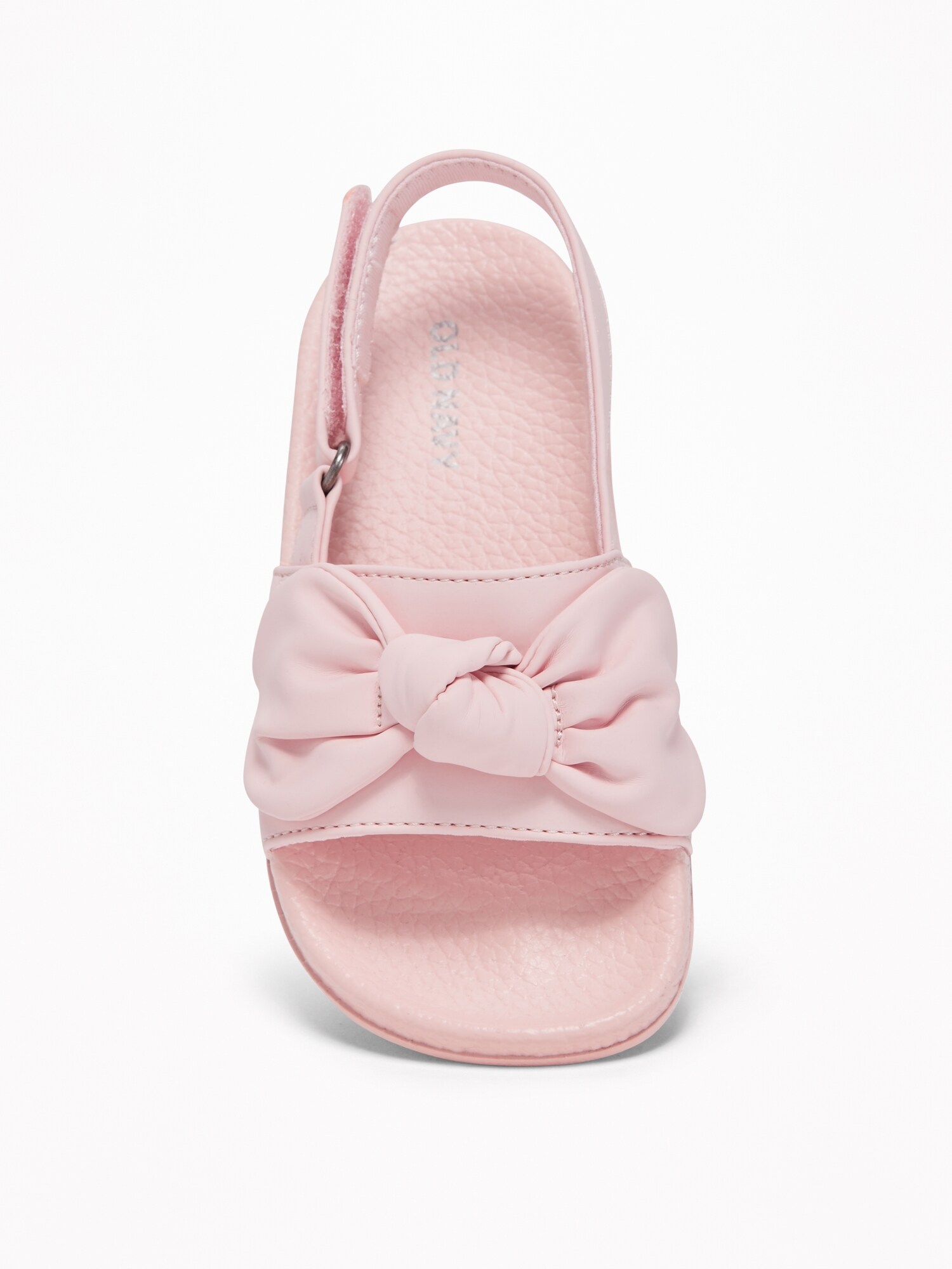 Vinyl Bow-Tie Slide Sandals For Toddler Girls | Old Navy