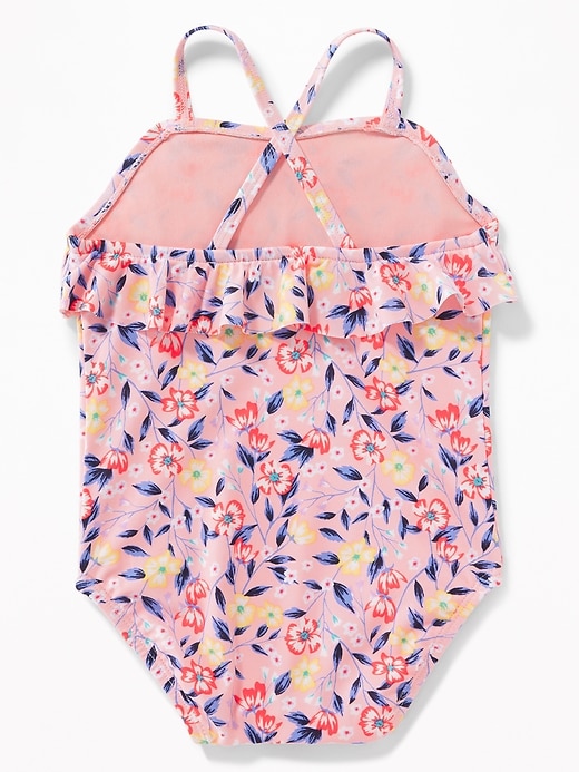 Printed Ruffle-Trim Swimsuit for Toddler Girls | Old Navy