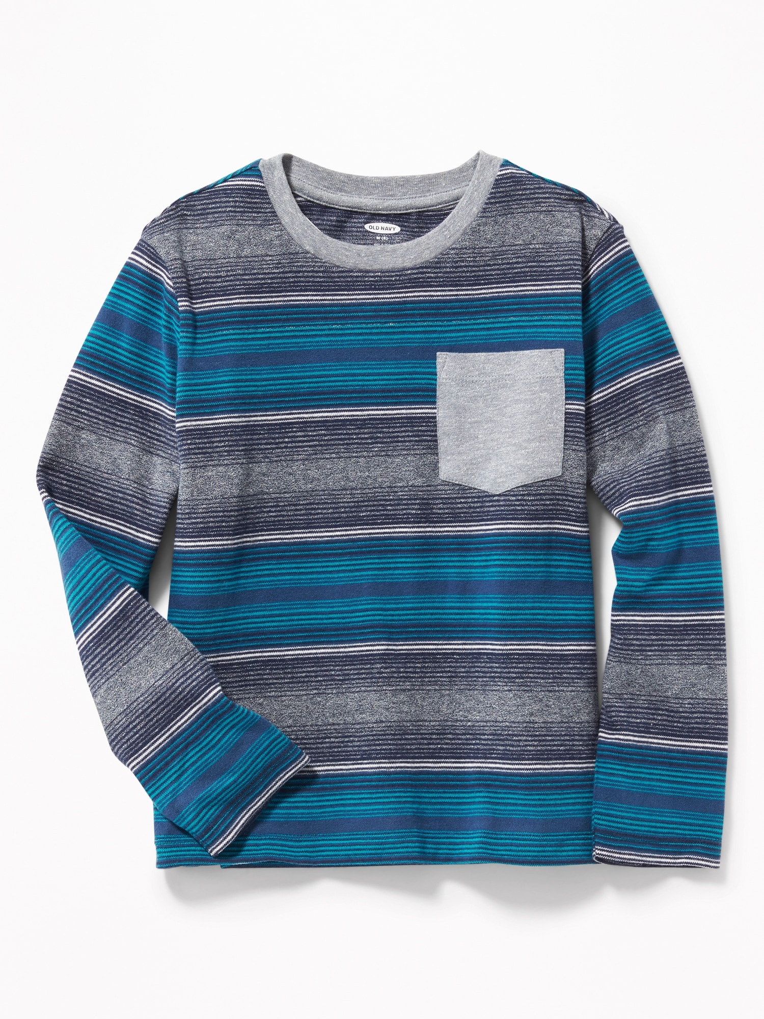 Striped Sweater-Knit Pocket Tee For Boys | Old Navy