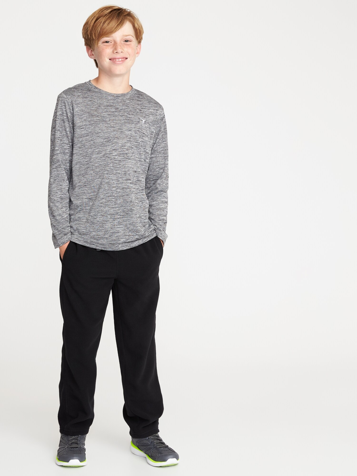 Relaxed Go-Dry Crew-Neck Tee For Boys | Old Navy