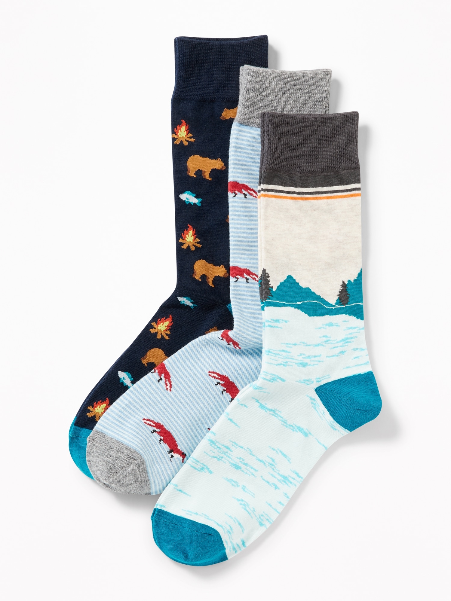 Novelty-Print Sock 3-Pack Men | Old Navy