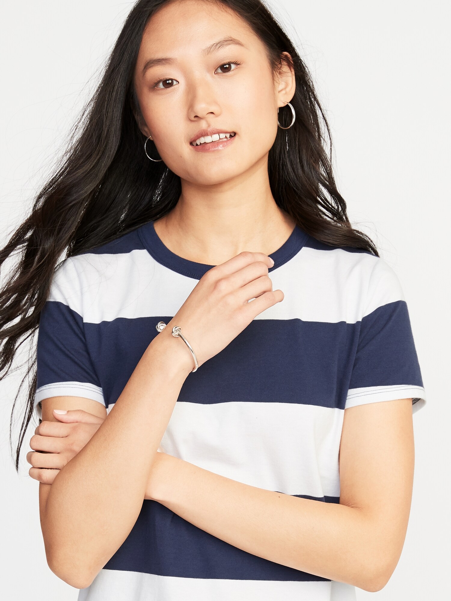 EveryWear Rugby-Striped Tee for Women | Old Navy