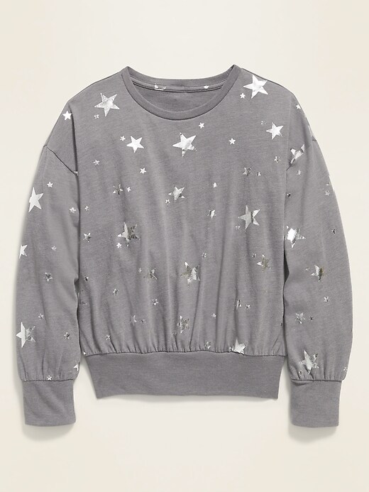 Star-Print Drop-Shoulder Top for Girls | Old Navy