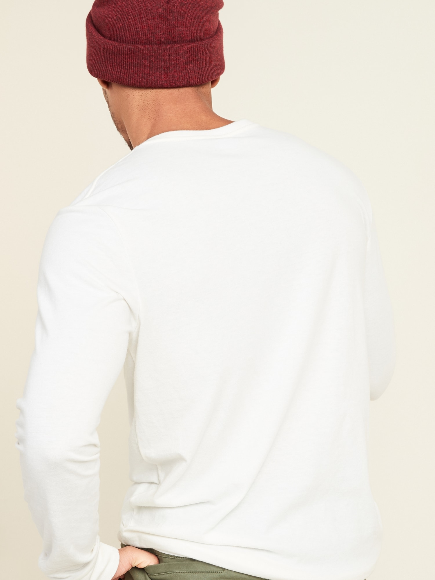 Soft-Washed Logo-Graphic Long-Sleeve Tee for Men | Old Navy