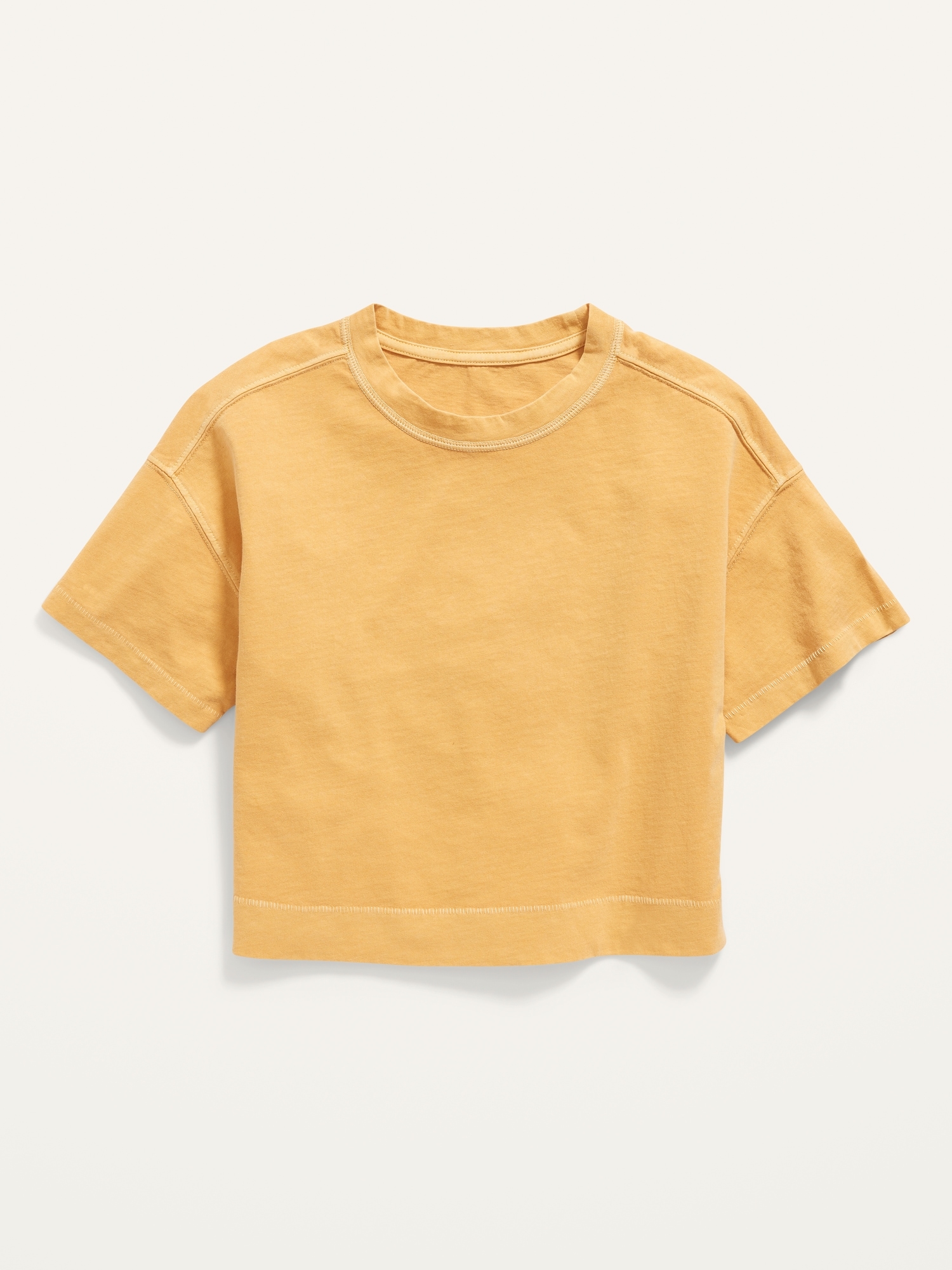 Cropped Vintage Crew-Neck T-Shirt for Girls | Old Navy
