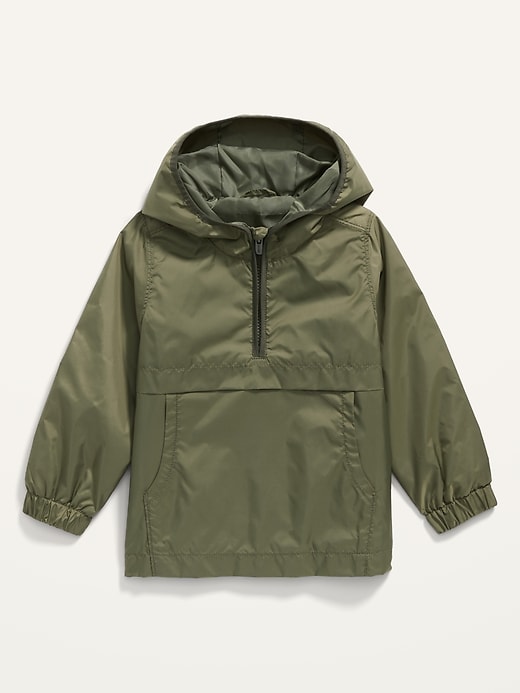Old Navy - Hooded Half-Zip Windbreaker Jacket for Toddler Boys