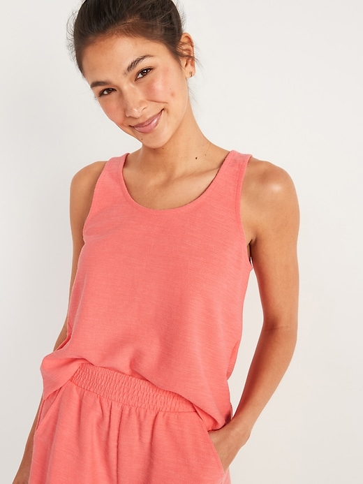 Old Navy - Lightweight Textured-Knit Lounge Tank Top for Women