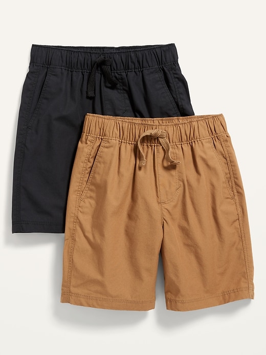 Old Navy - Functional Drawstring Pull-On Poplin Shorts 2-Pack for ...