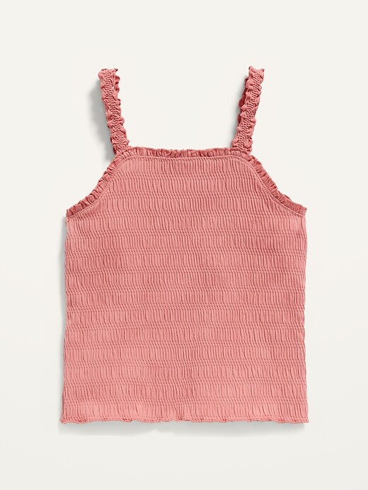 Old Navy - Puckered Lettuce-Edged Tank Top for Girls