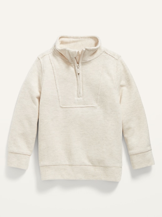 1/4-Zip French Rib Pullover Sweater for Toddler Boys | Old Navy