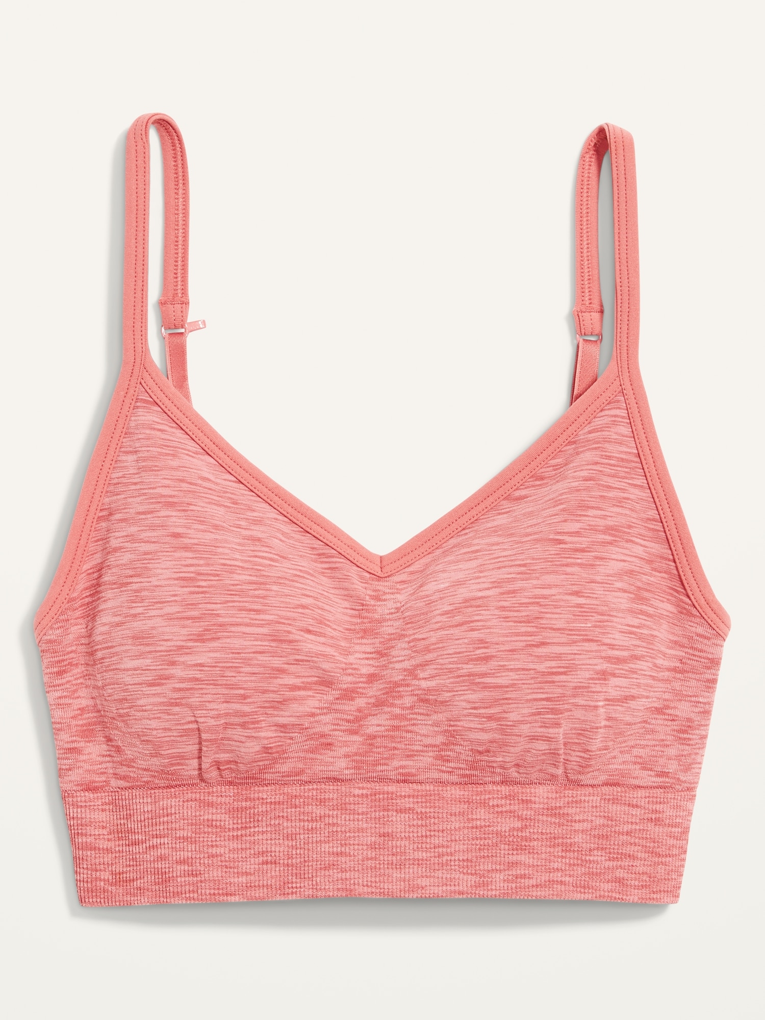 Light Support Seamless Convertible Racerback Sports Bra for Women XS-4X ...