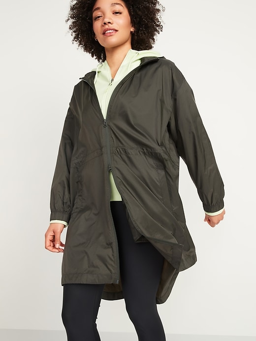 Old Navy - Go-H20 Water-Repellent Hooded Rain Jacket for Women