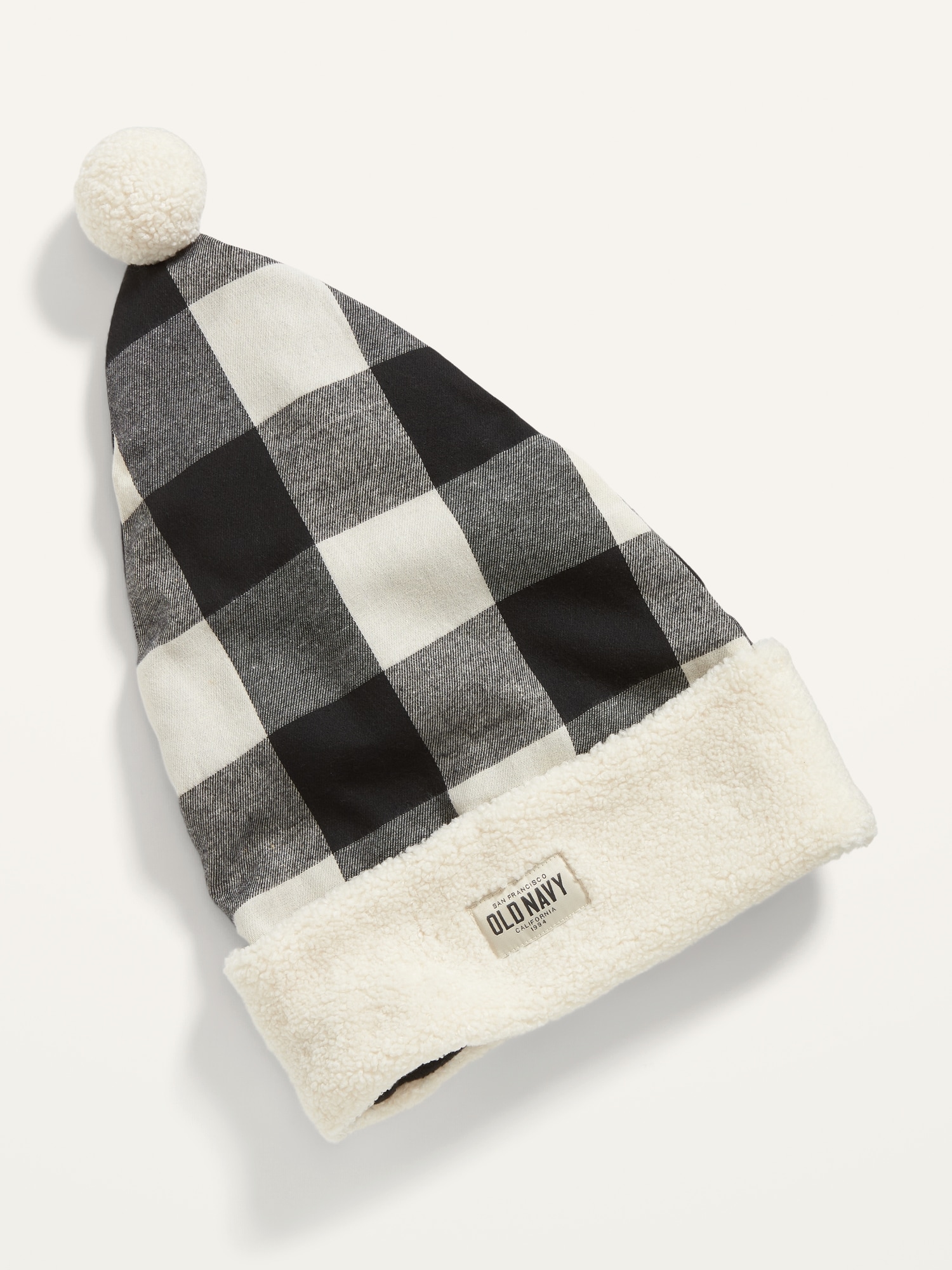 Printed Flannel Gender-Neutral Santa Hat for Adults | Old Navy