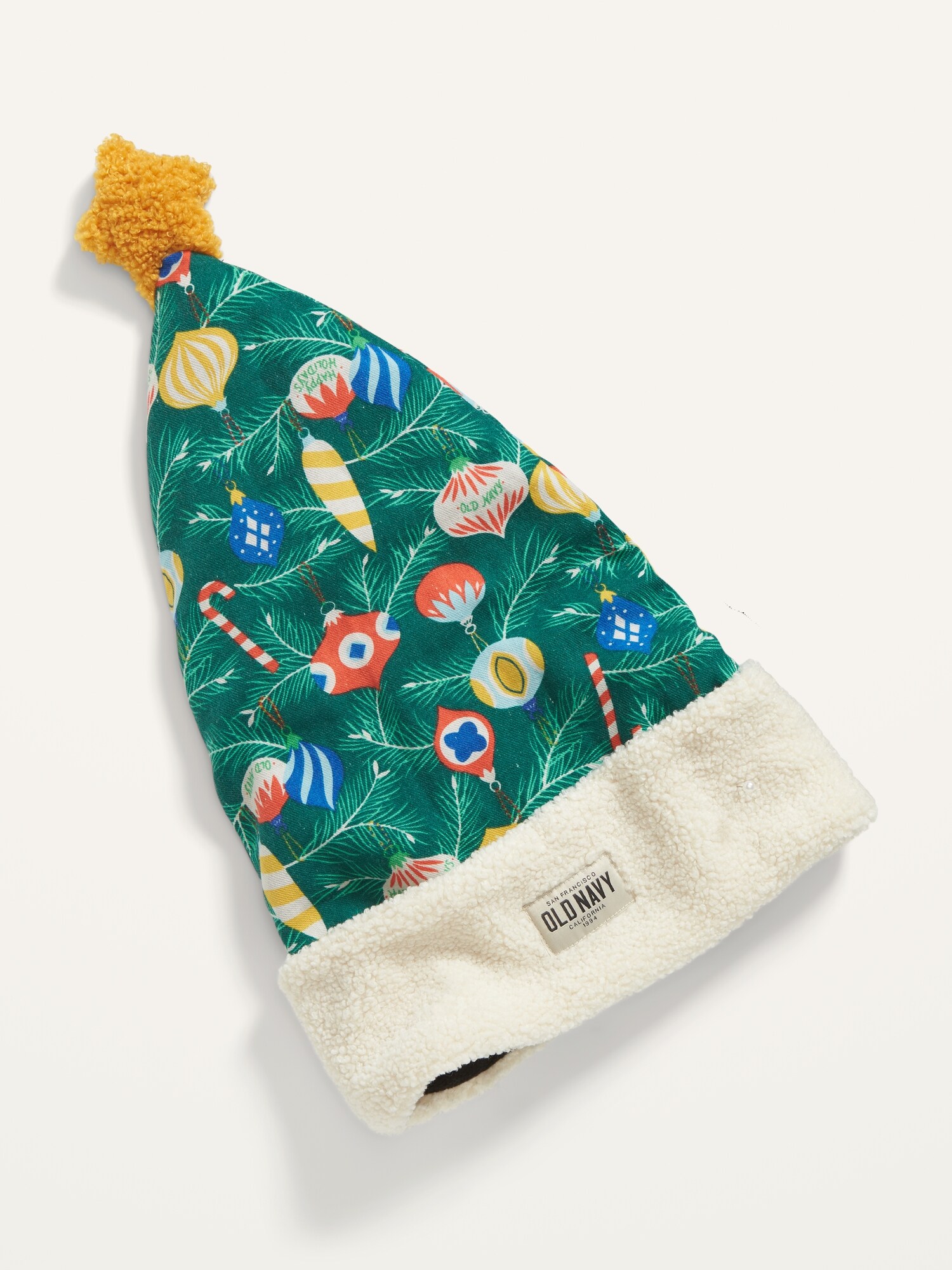 Printed Flannel Gender-Neutral Santa Hat for Adults | Old Navy