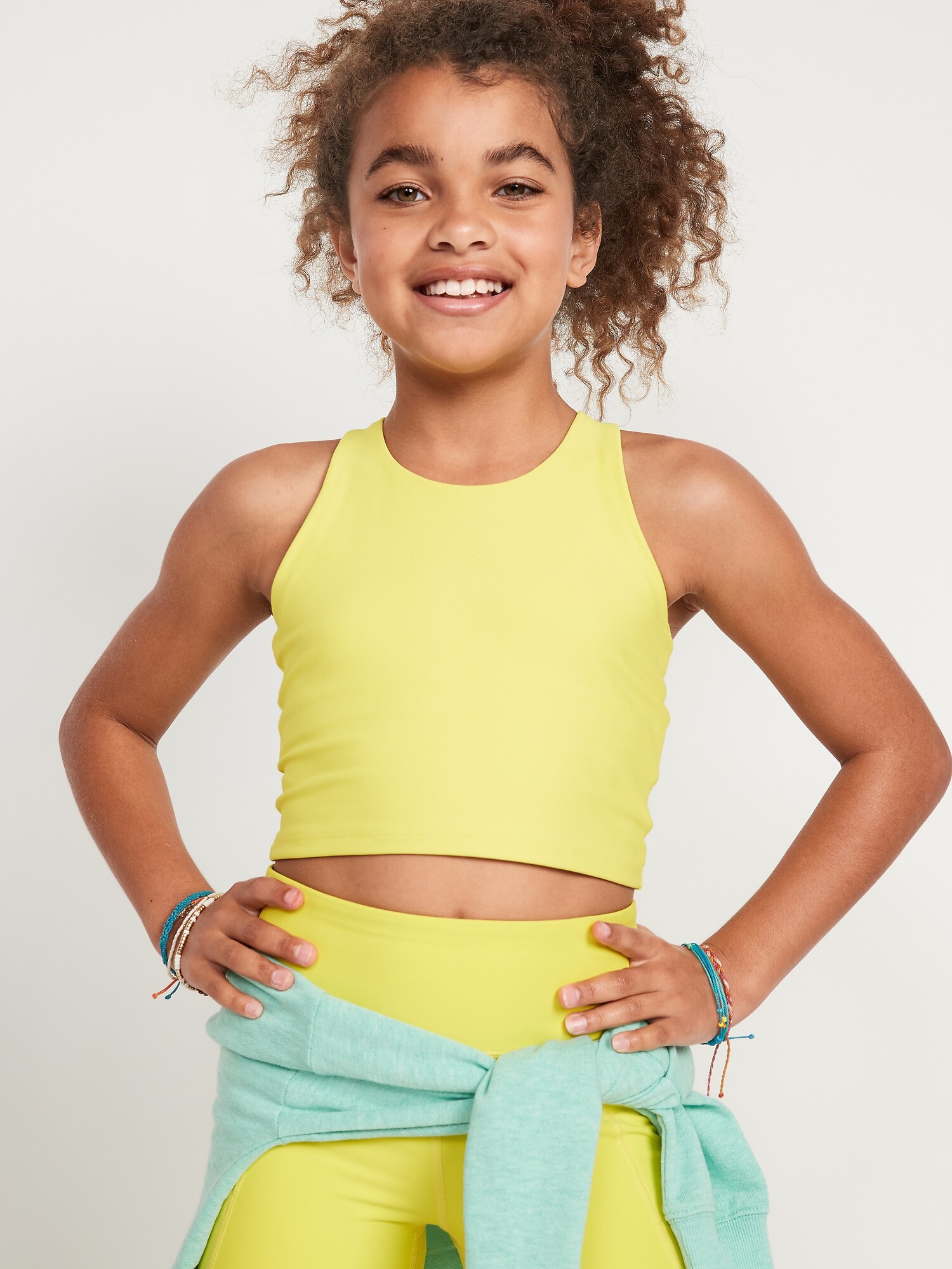 PowerSoft Longline Sports Bra For Girls Old Navy